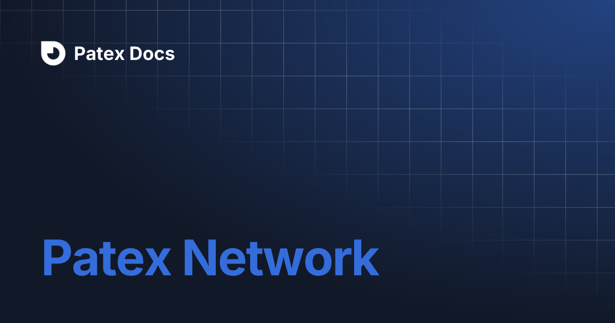 Patex Network | Patex Docs